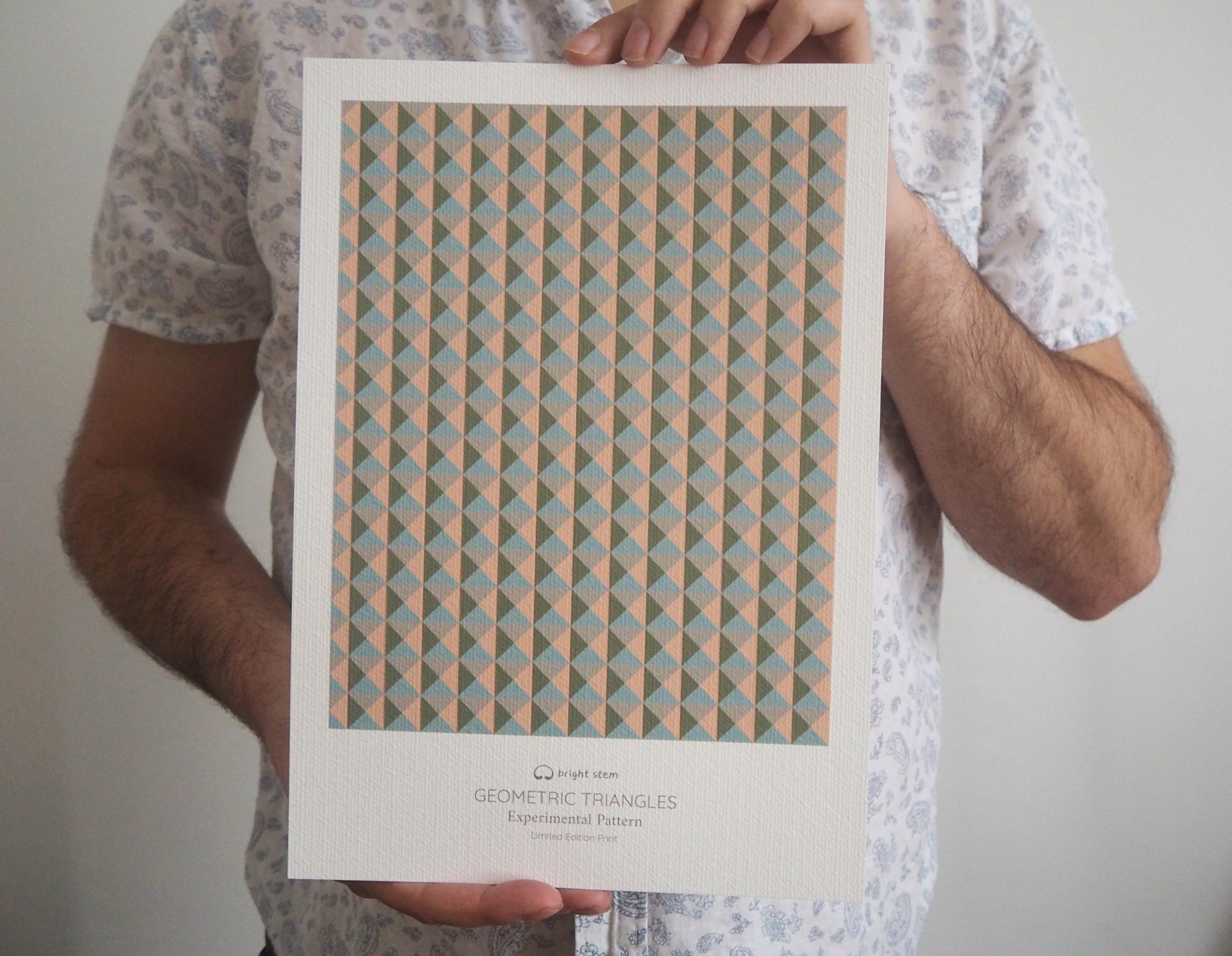 Recyclable Gift Wrapping Paper Folded (6) Sheets and Tags Geometric Pa ...