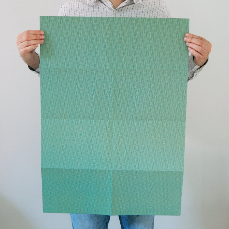 Recyclable Gift Wrapping Paper Folded (6) Sheets and Tags Geometric Pa ...